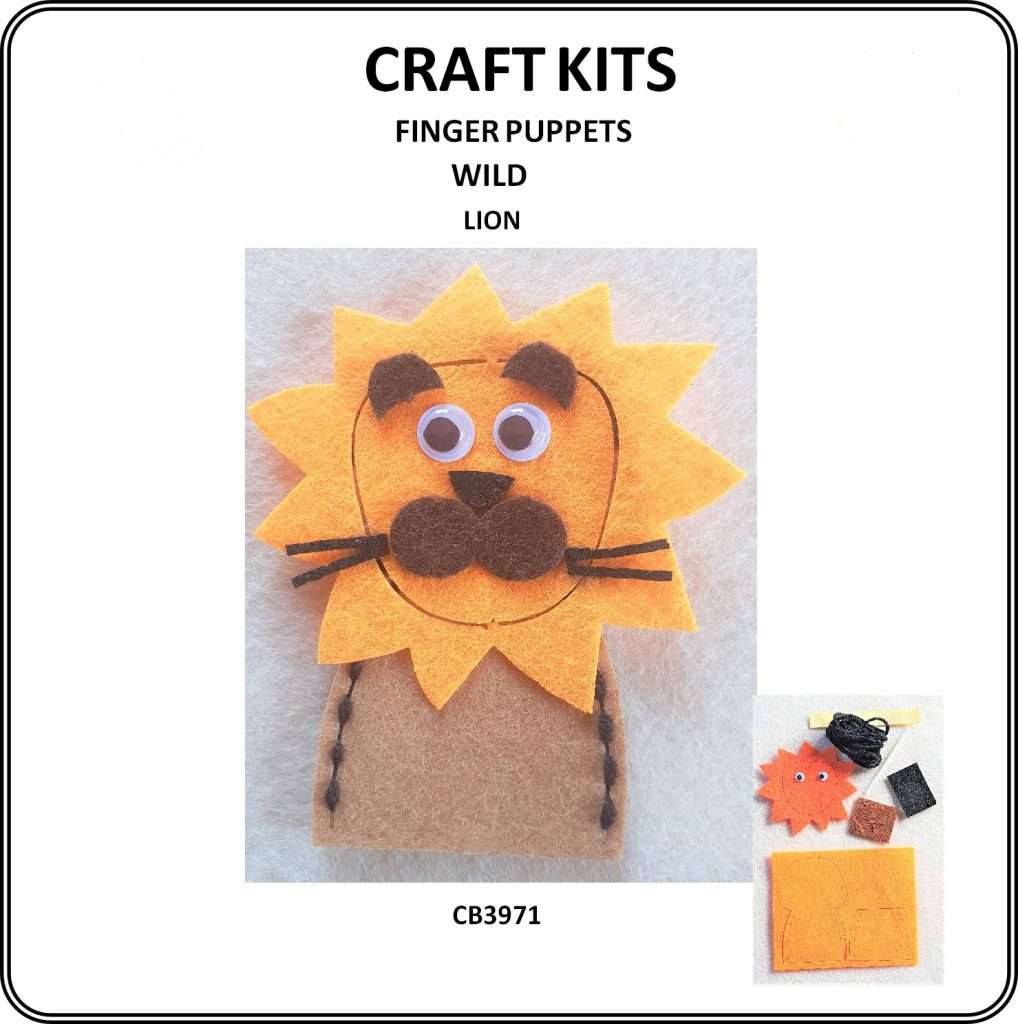 Craft Kit Felt FINGER Puppet - Kids Creations